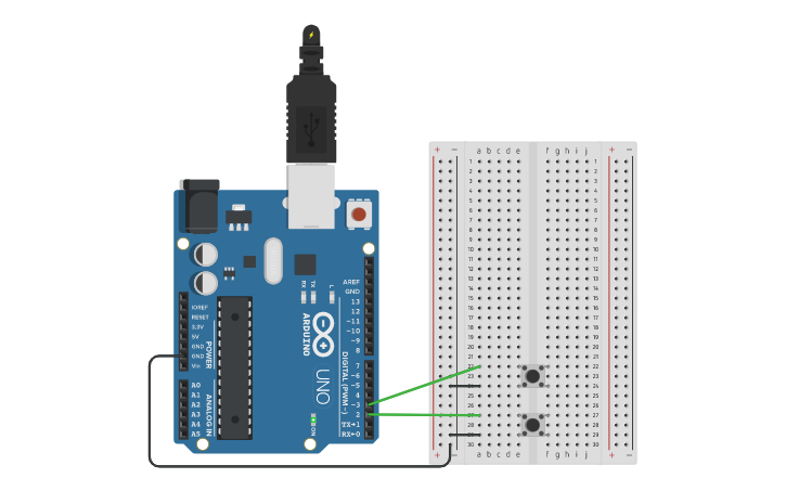 Circuit Design External Interrupts Arduino Library Tinkercad