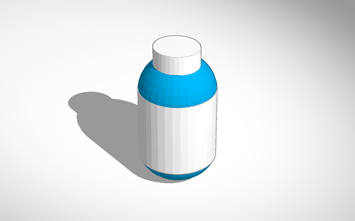 3D design Pill Bottle - Tinkercad