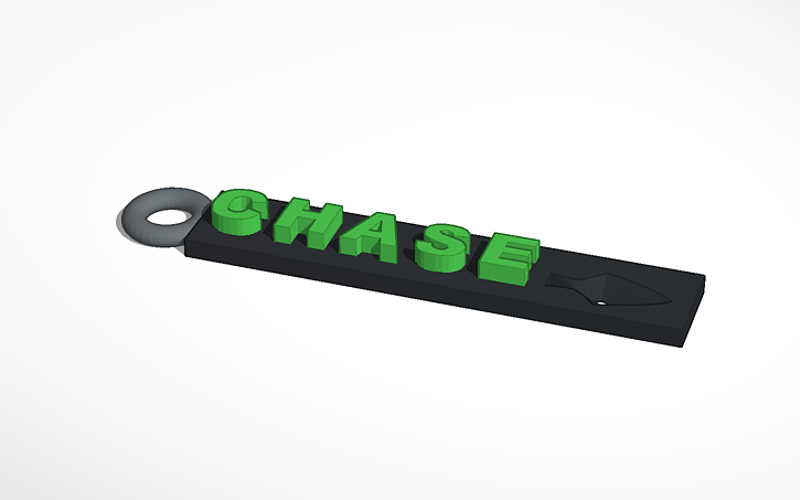 3D design Chase Keychain | Tinkercad
