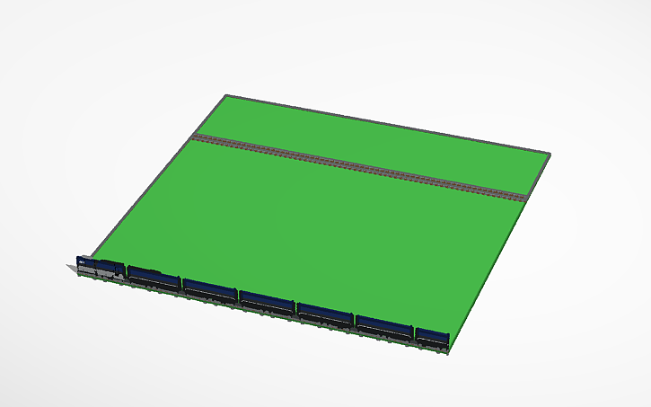 3D design simple train system - Tinkercad