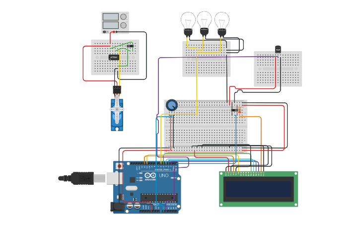 Circuit design Egg incubator - Tinkercad