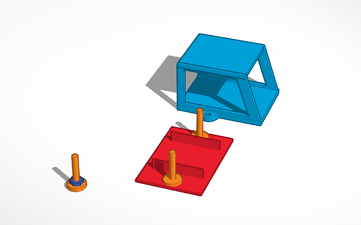 3D design UHF & gps mount | Tinkercad