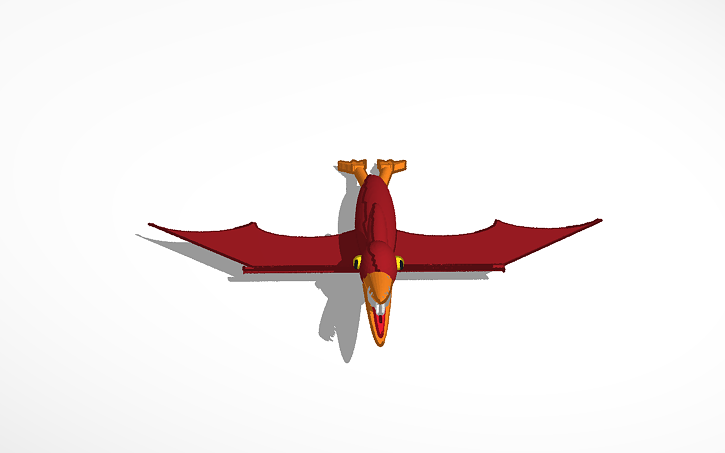 3D design pterodactyl - Tinkercad