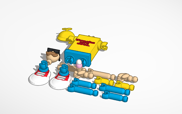 3d Design Action Figure Tinkercad