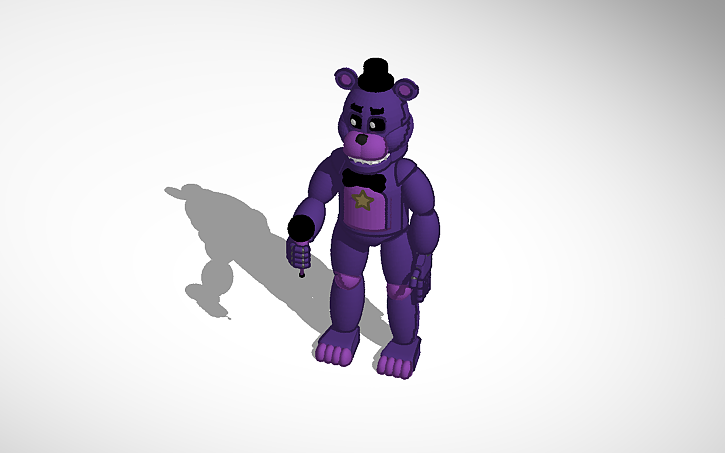 3D design Shadow Rockstar Freddy | Tinkercad