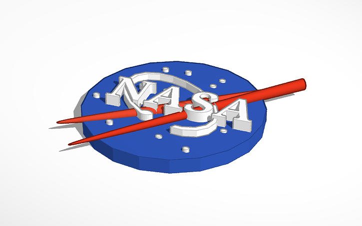 3D design NASA logo - Tinkercad