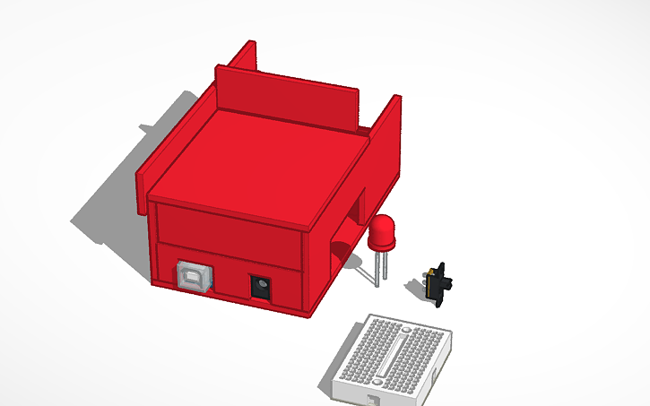 3D design Arduino Uno R3 Box - Tinkercad