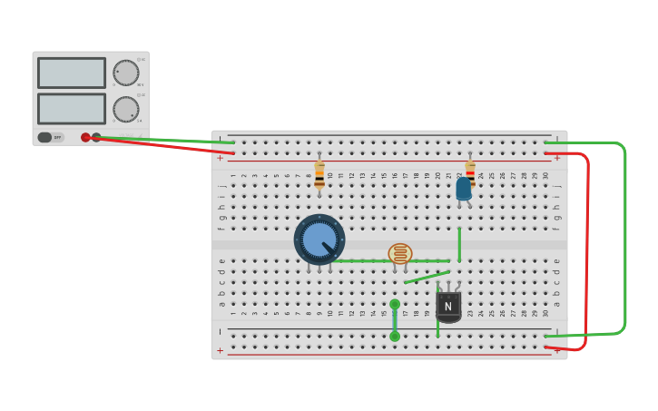 Circuit design Night Light Circuit - Tinkercad