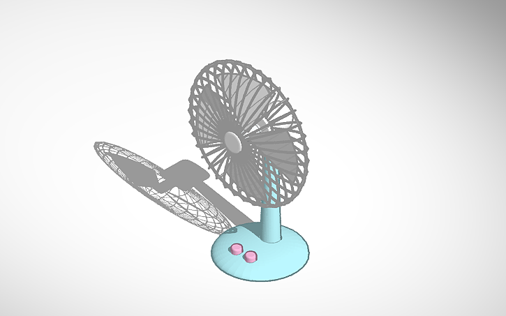 3D design electric fan - Tinkercad