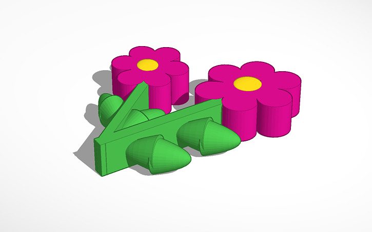 3D design flowers - Tinkercad