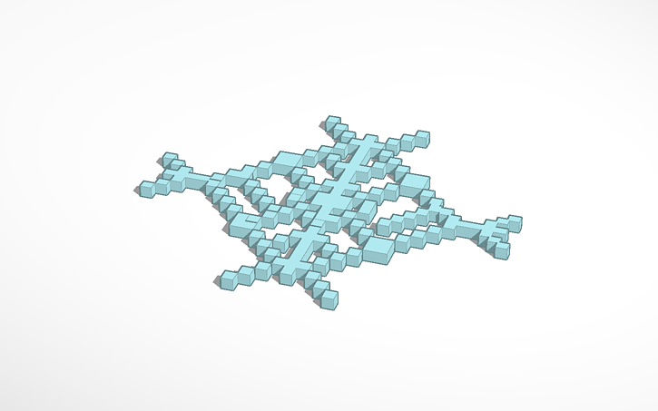 3D design Snowflake!! | Tinkercad