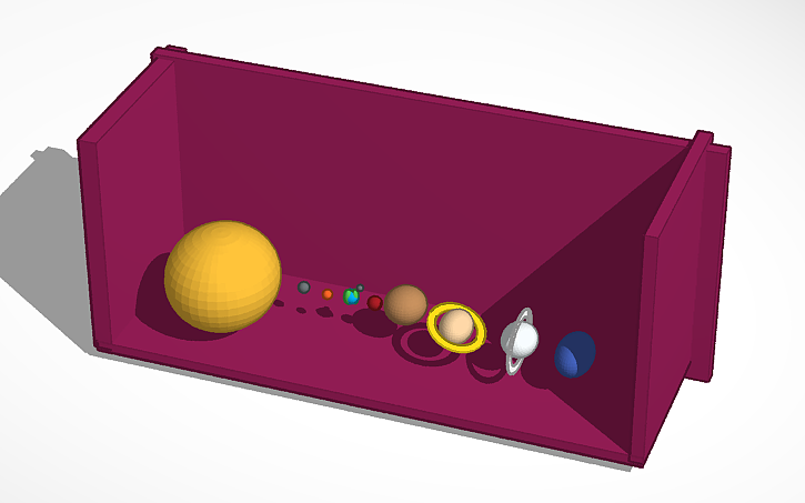 3D design the solar system - Tinkercad