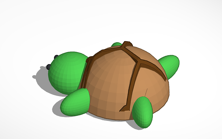 3D design turtle - Tinkercad