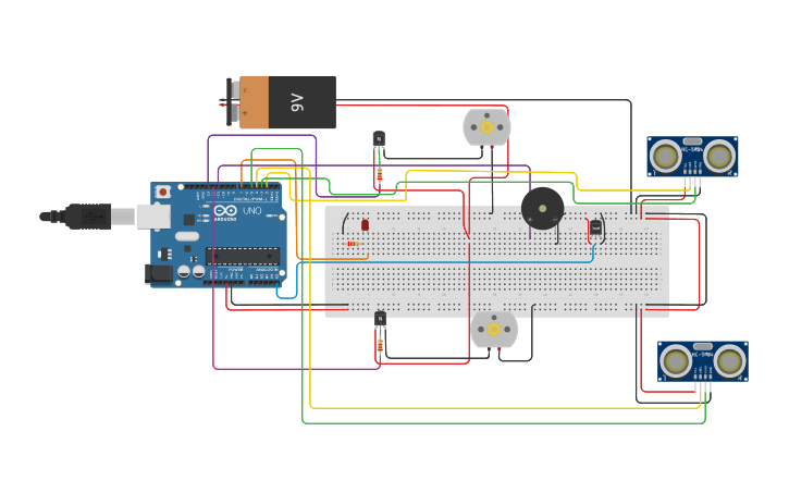 Circuit design T1_circuito - Tinkercad