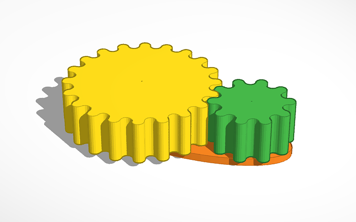 3D design gear generator with snaps - Tinkercad