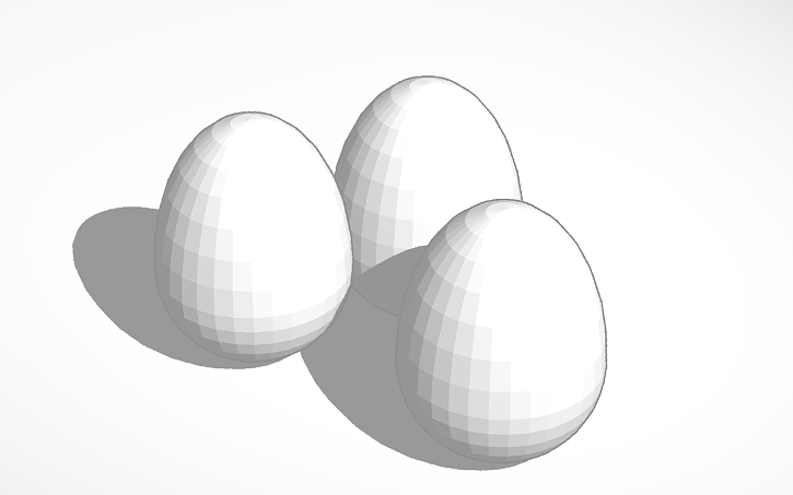 3D design Eggs - Tinkercad