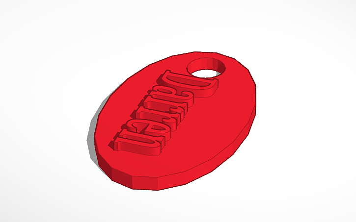 3D design Darren 3D Printed Name Tag. | Tinkercad