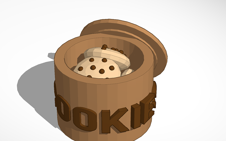 3d Design Cookie Jar Tinkercad 