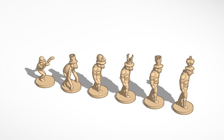 3d Design Copy Of Evolution Of Chess Chess Tinkercad