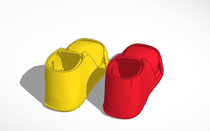 3D design Multi-Color Shoe - Tinkercad