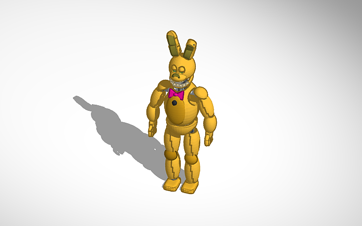 3D design spring Bonnie - Tinkercad