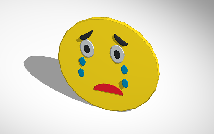 3D design Sad Face | Tinkercad