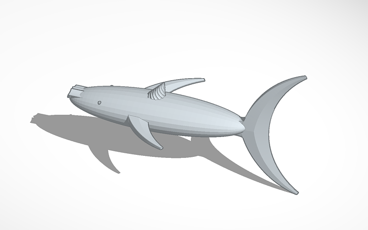 3D design tiburon - Tinkercad
