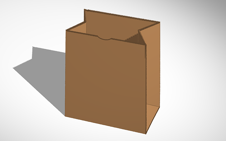 3D design paper/shopping bag - Tinkercad