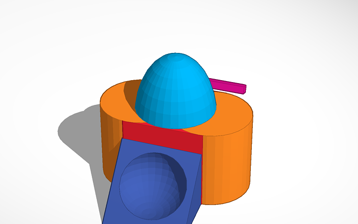 3D design Test for "Combining Shapes" - Tinkercad