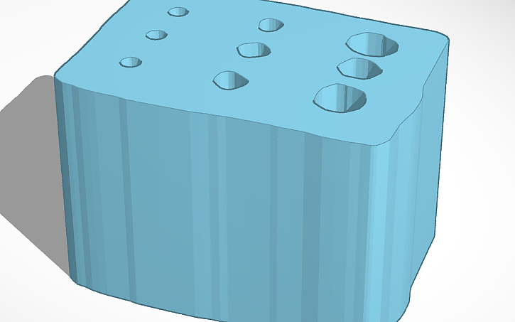 3D design Pen Holder | Tinkercad