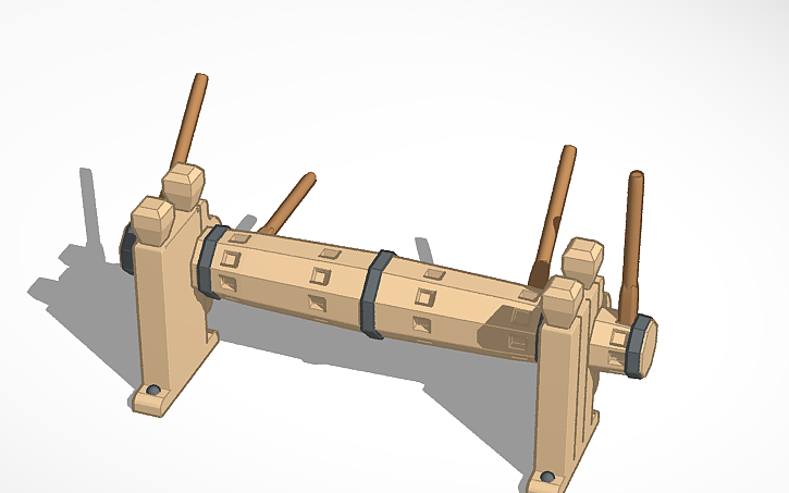 3D design Sailboat Winch - Tinkercad