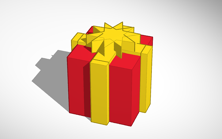 3D design christmas present | Tinkercad