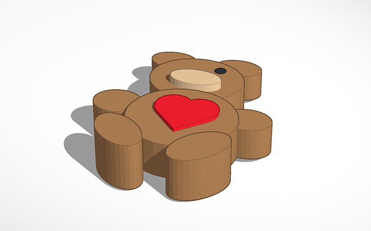 3D design Teddy Bear #MySavvySwirl | Tinkercad