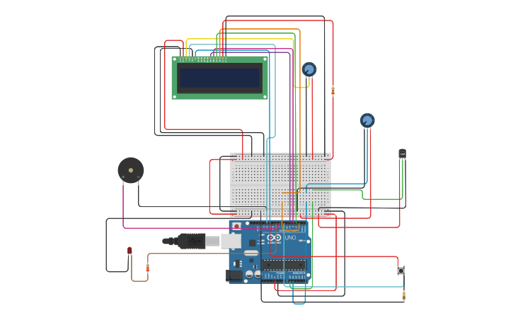 Circuit Design Iot Based Health Monitoring System Tinkercad