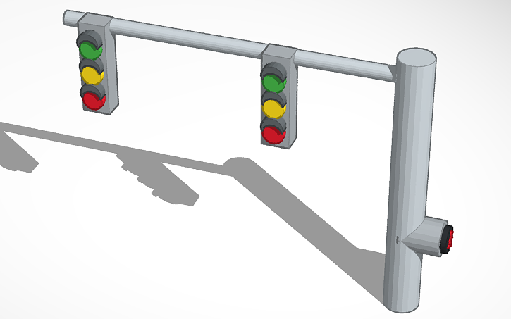 3d Design Traffic Light Tinkercad