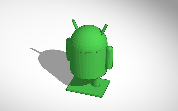 3D design Android mascot | Tinkercad