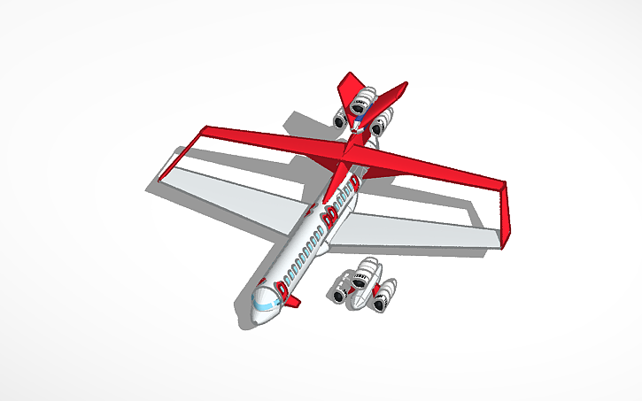 3D design Futuristic Aircraft - Tinkercad