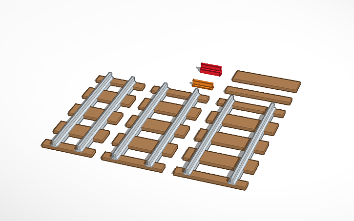 3D design L-Gauge Track 3,4,5 Stud Width - Tinkercad