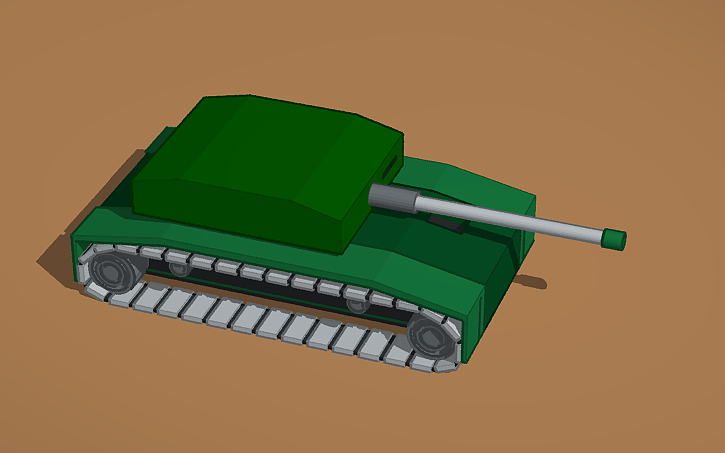 3D design Tank With Interior - Tinkercad