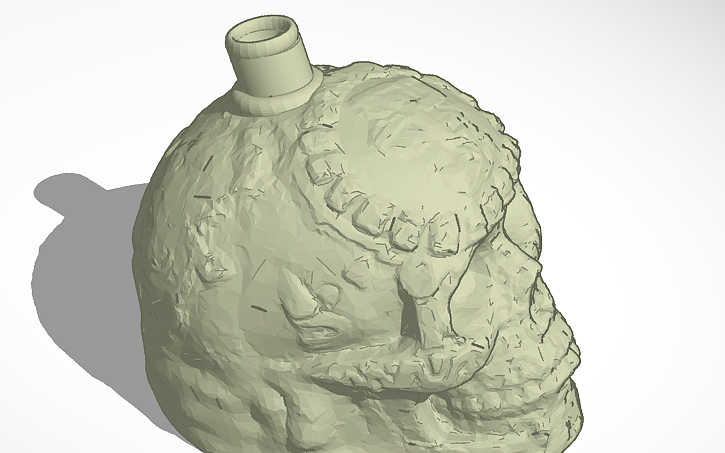 3D design Aztec death whistle with mouthpiece - Tinkercad