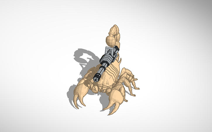 3D design Scorpion King - Tinkercad