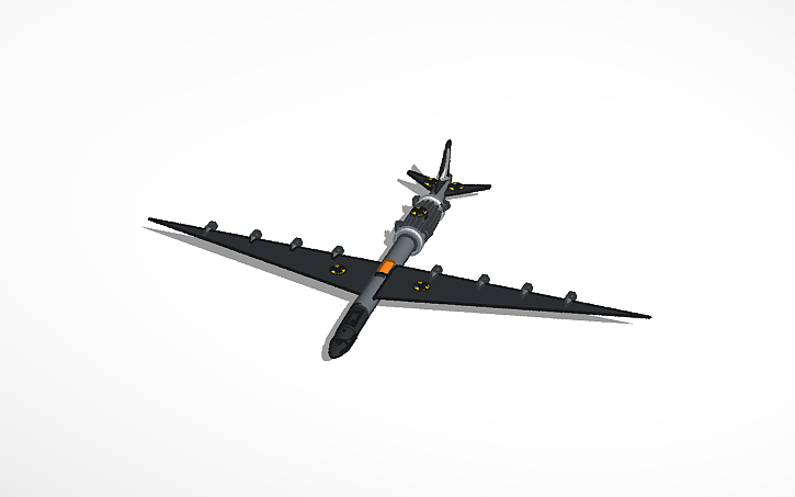 3D design nuke powered plane - Tinkercad