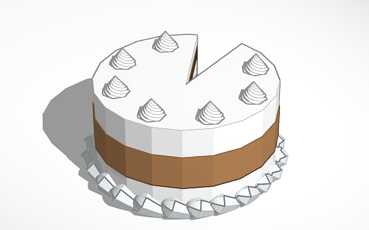 3D design Cake - Tinkercad