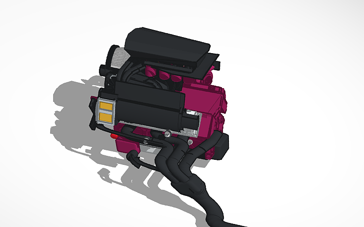 3D design Big Block Engine - Tinkercad