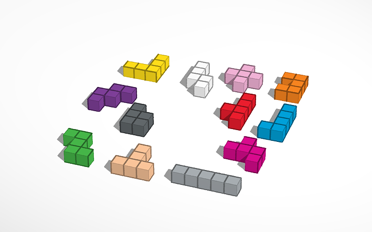 3D design Pentominoes | Tinkercad