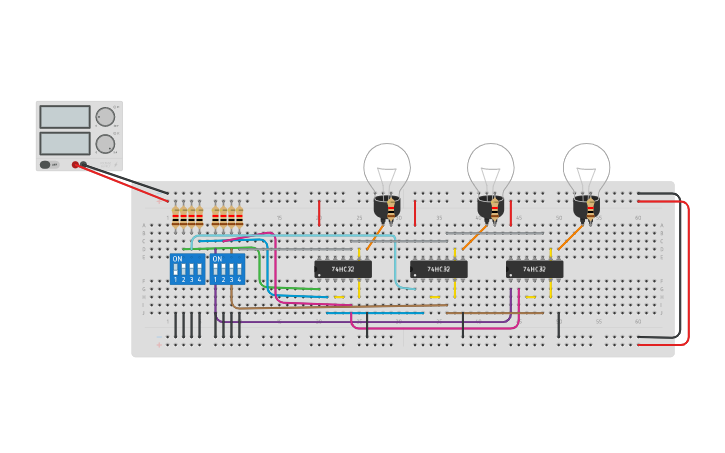 Circuit Design Octal To Binary Encoder Tinkercad