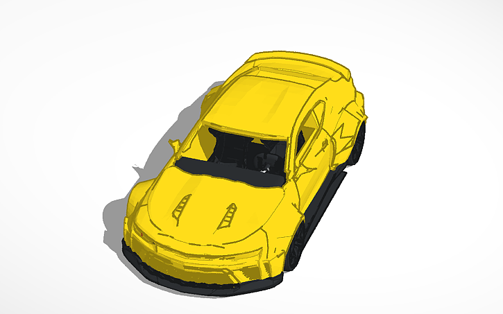 3D design Chevrolet camaro wide body kit - Tinkercad