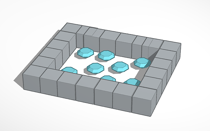 3D design minecraft chest frame - Tinkercad