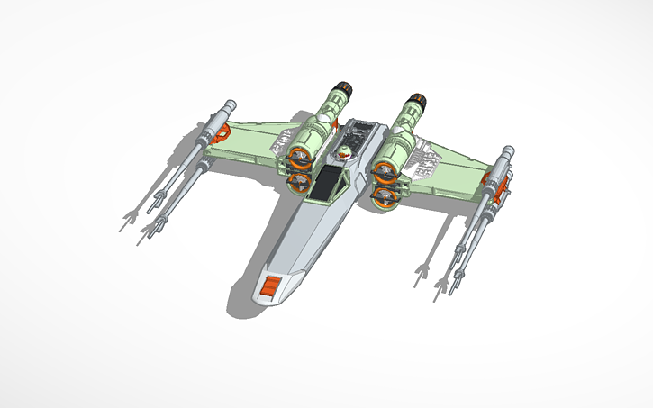 3D design X_Wing star wars - Tinkercad