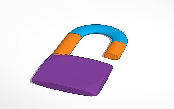 3D design Lock amatya - Tinkercad